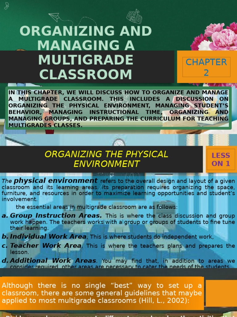Chapter 2 - Organizing and Managing A Multigrade Classroom | PDF ...