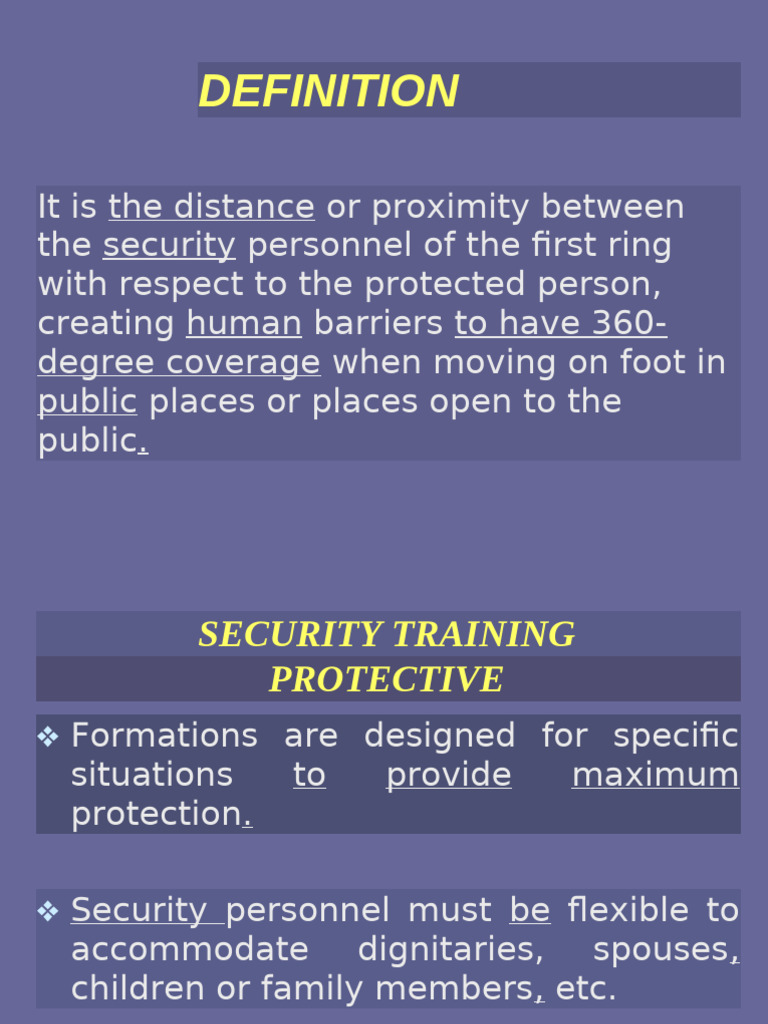 Security Personnel Formation Training | PDF