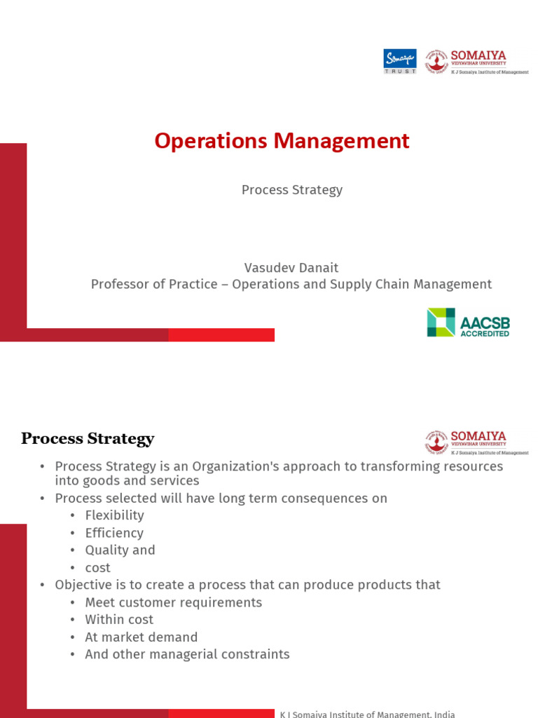 07 Process Strategy | PDF | Automation | Waiting Staff