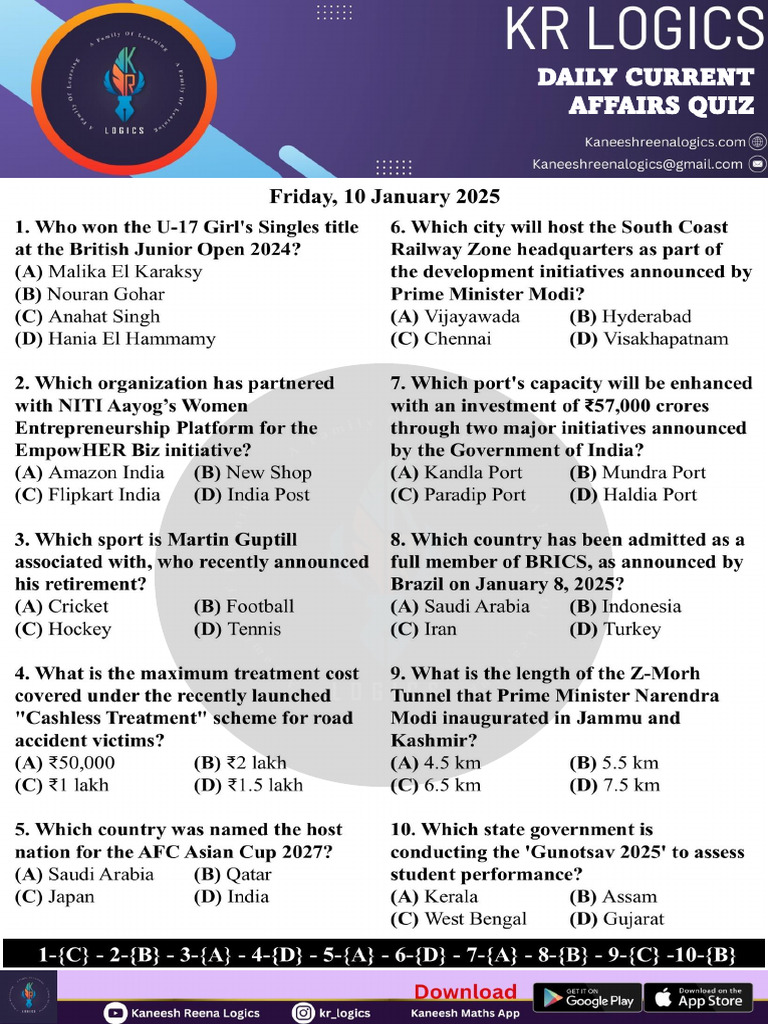 10-Jan-25 - Curr - Aff.E - Kaneesh Maths-DS | PDF