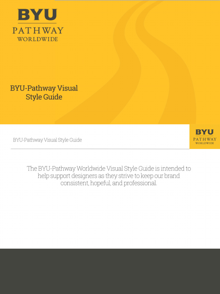 Byu Pathway Visual Style Guide | PDF