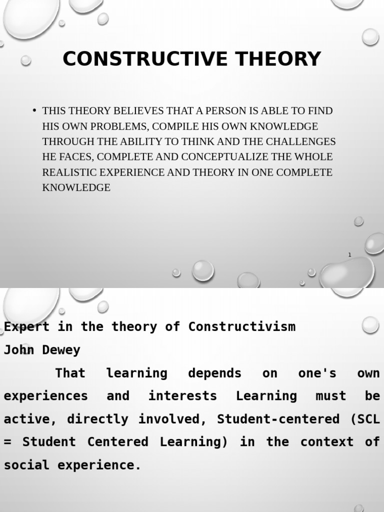 Constructive Theory Eng | PDF | Constructivism (Philosophy Of Education ...