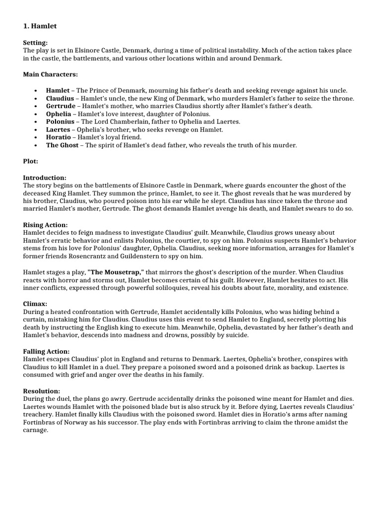 Shakespeare Tragedies | PDF