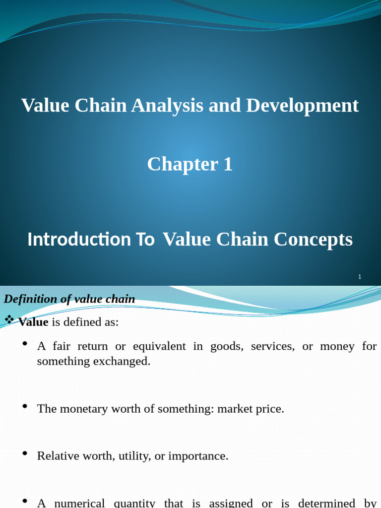 Value Chain Analysis Overview | PDF | Value (Economics) | Supply Chain