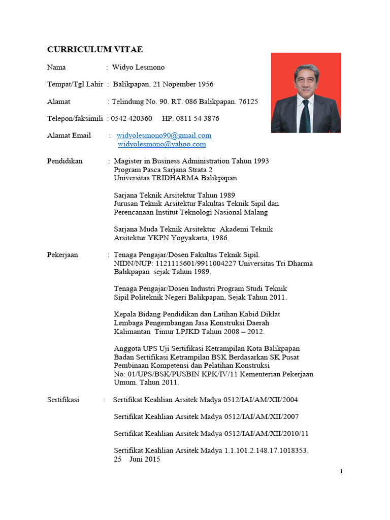 CV Widyo Lesmono | PDF