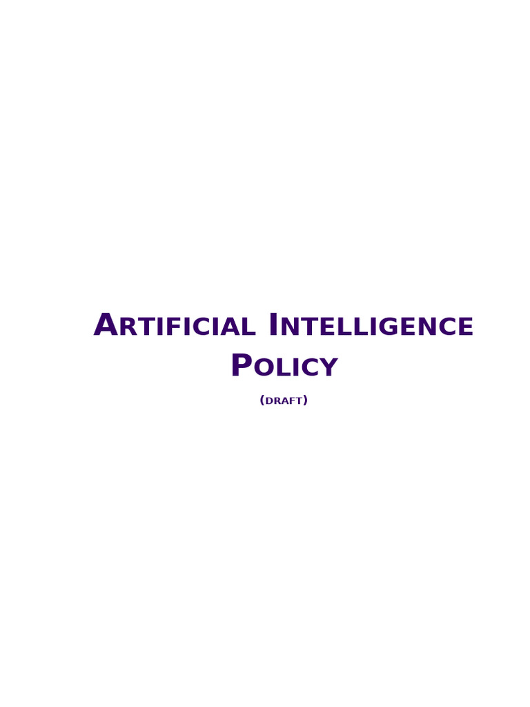 Lesotho Draft AI Policy Framework | PDF | Artificial Intelligence ...