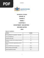 Business Studies Grade 12 Notes On Investment Securities | PDF ...