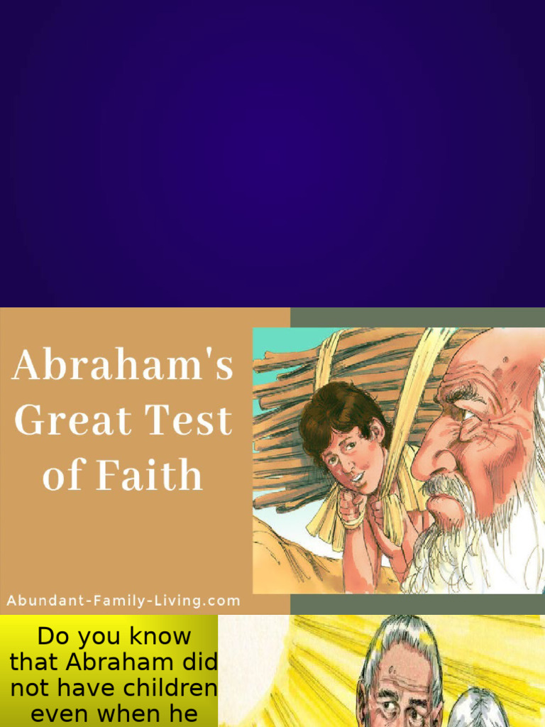 Abraham Test | PDF