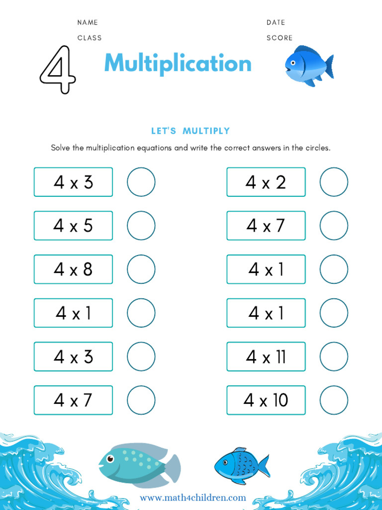 Multiplication X 4 | PDF