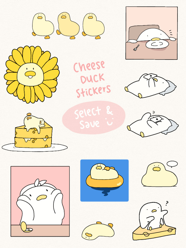 Cheese Duck Stickers | PDF