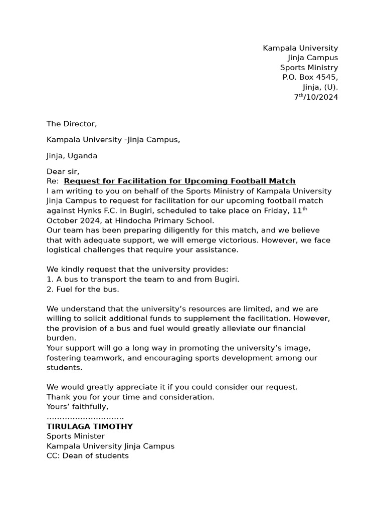 Shafic Letter | PDF