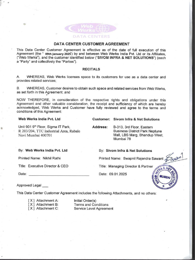 Web Werks Agreement 09012025 (3) - Compressed | PDF