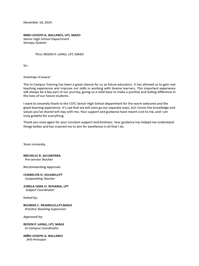 Letter Format With Theme | PDF