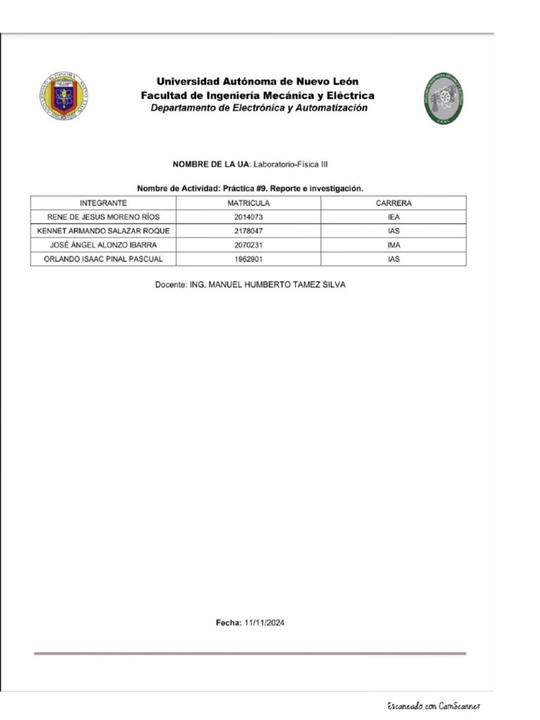 Inv Prac 9 Fis Lab 3 | PDF