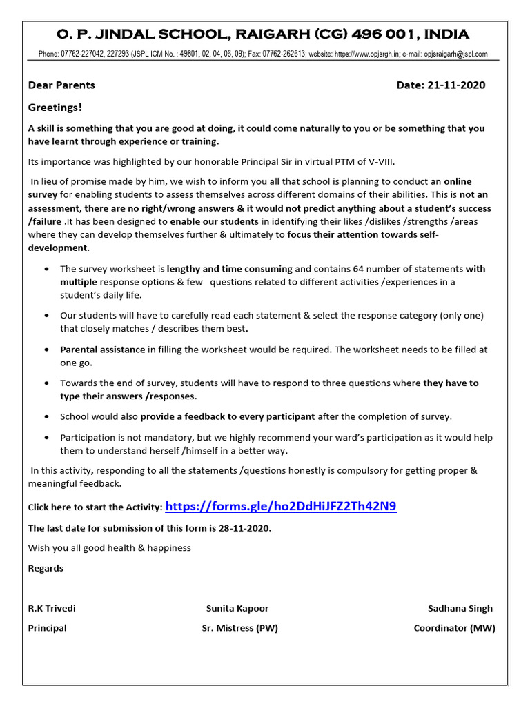 Self Awareness Worksheet Modified | PDF | Psychology | Cognition