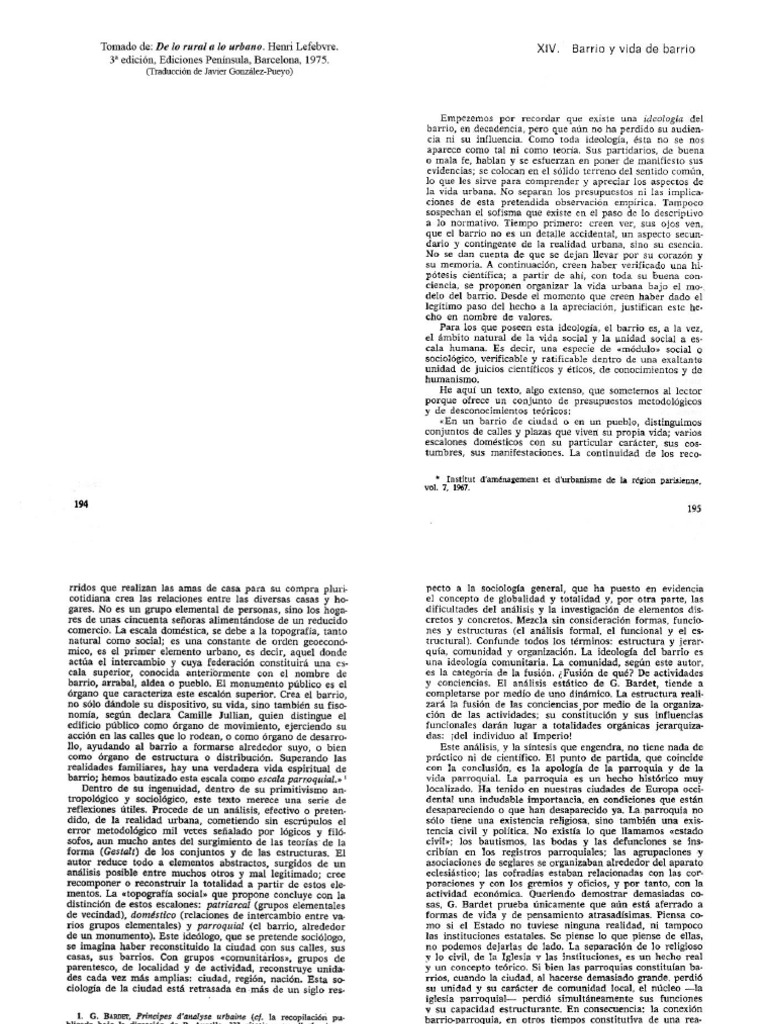 Barrios Lefebvre | PDF