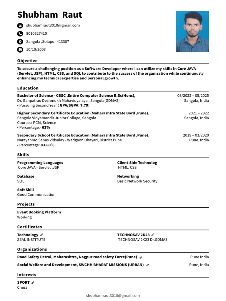 Shubham--Raut-FlowCV-Resume-20250126 (1) | PDF