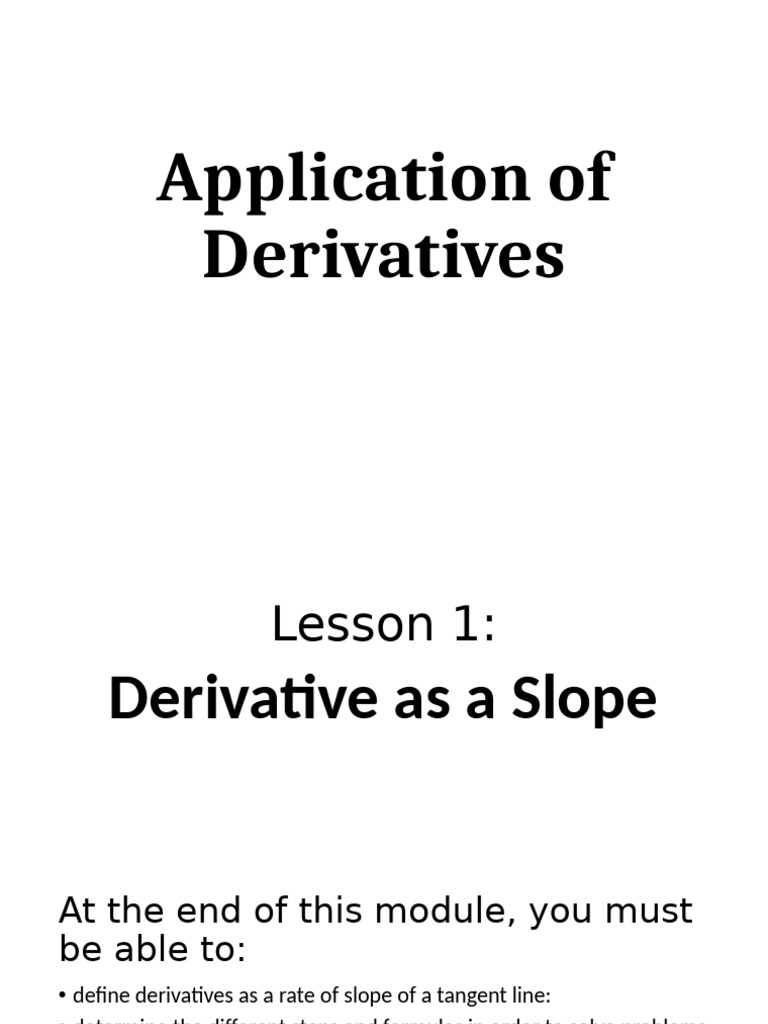 Application of Derivatives | PDF | Derivative | Velocity