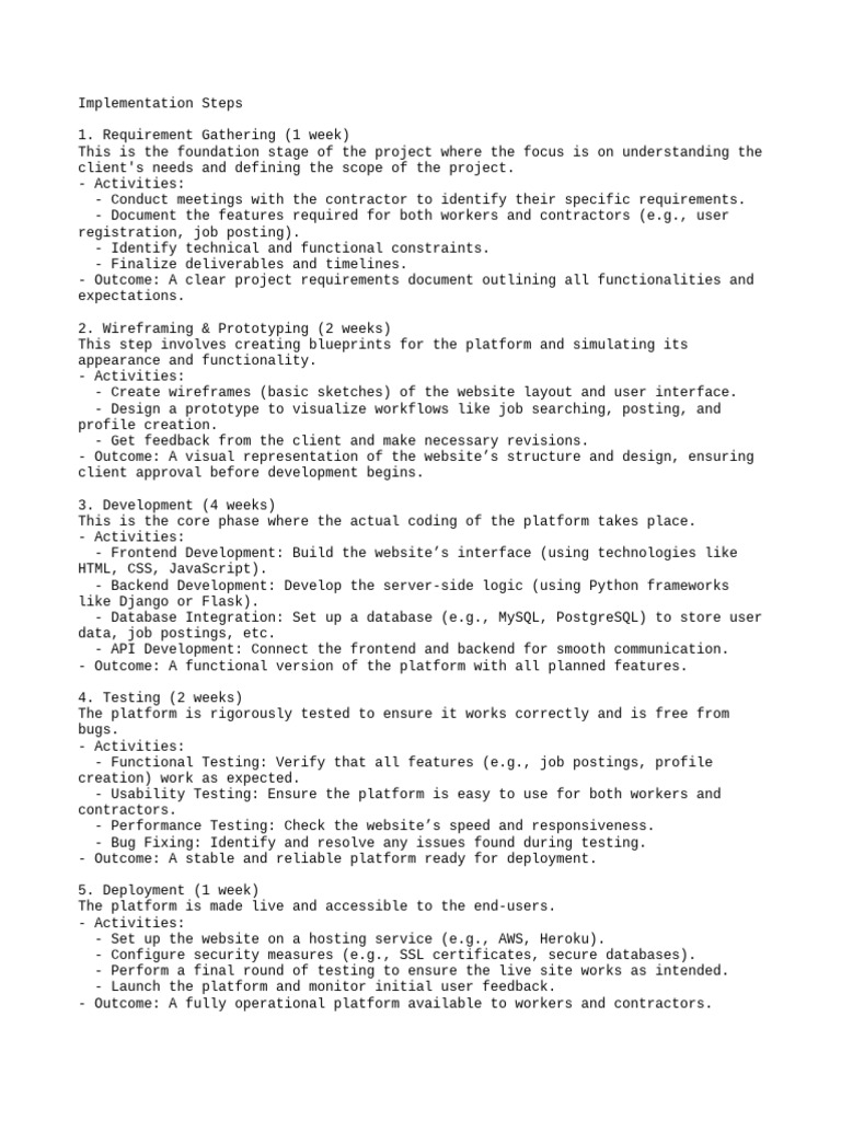 Implementation Steps Explanation | PDF | Software Testing | Databases
