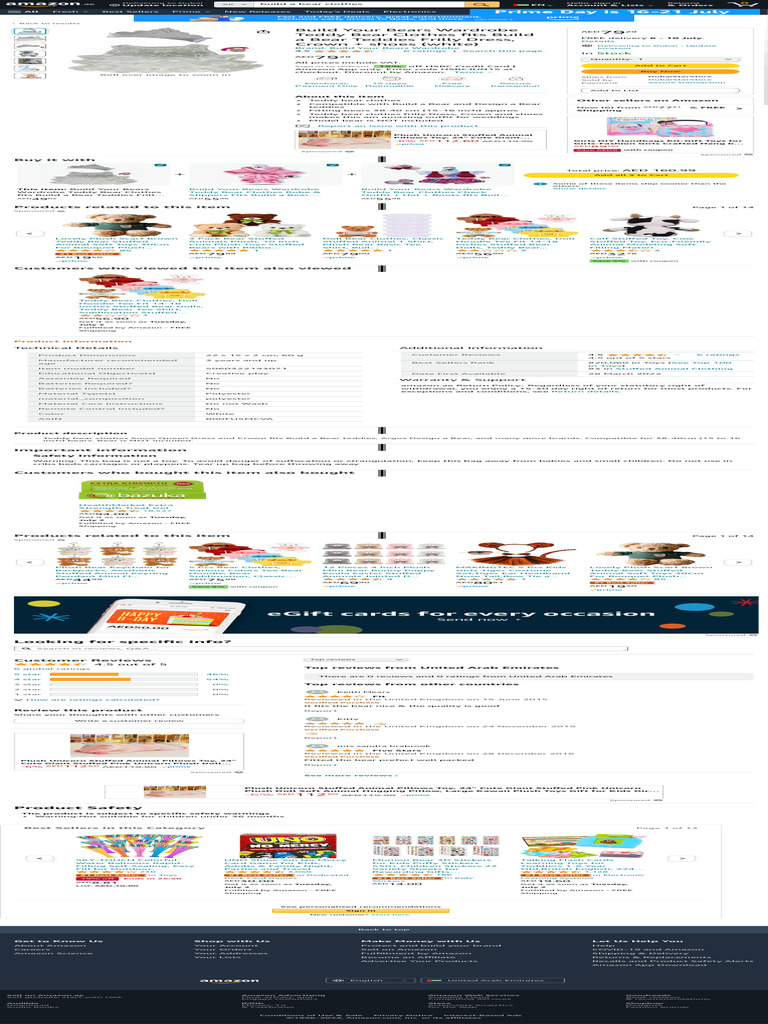 Build Your Bears Wardrobe Teddy Bear Clothes Fits Build A Bear Teddies ...