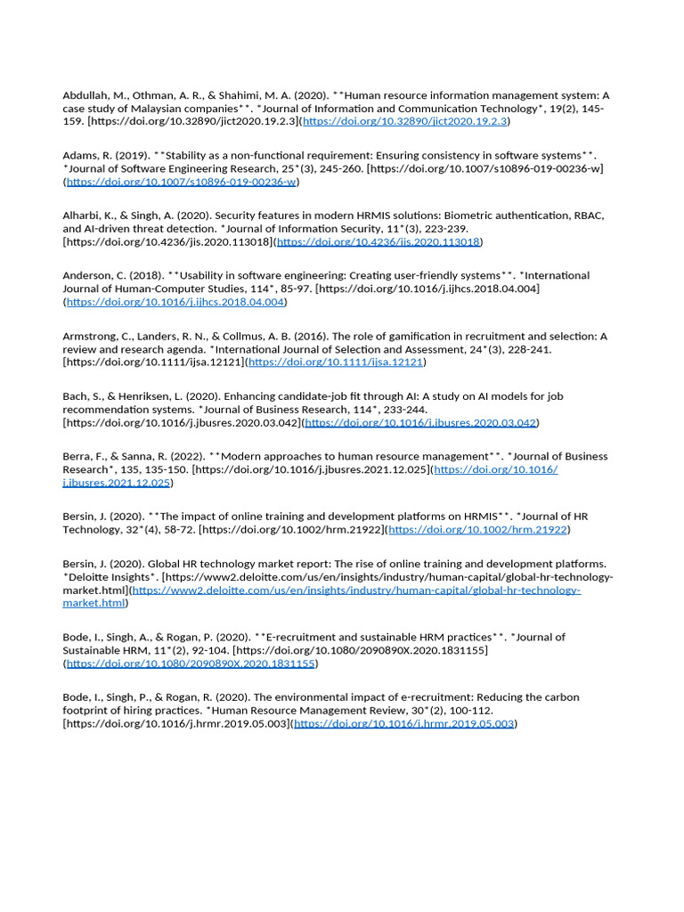 HR REFERENCES | PDF | Human Resource Management | Analytics