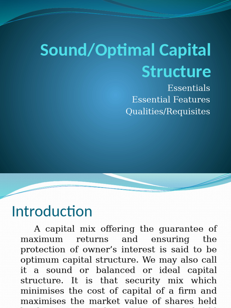 FINANCIAL MANAGEMENT Module 20 (COE) | PDF | Capital Structure | Cost ...