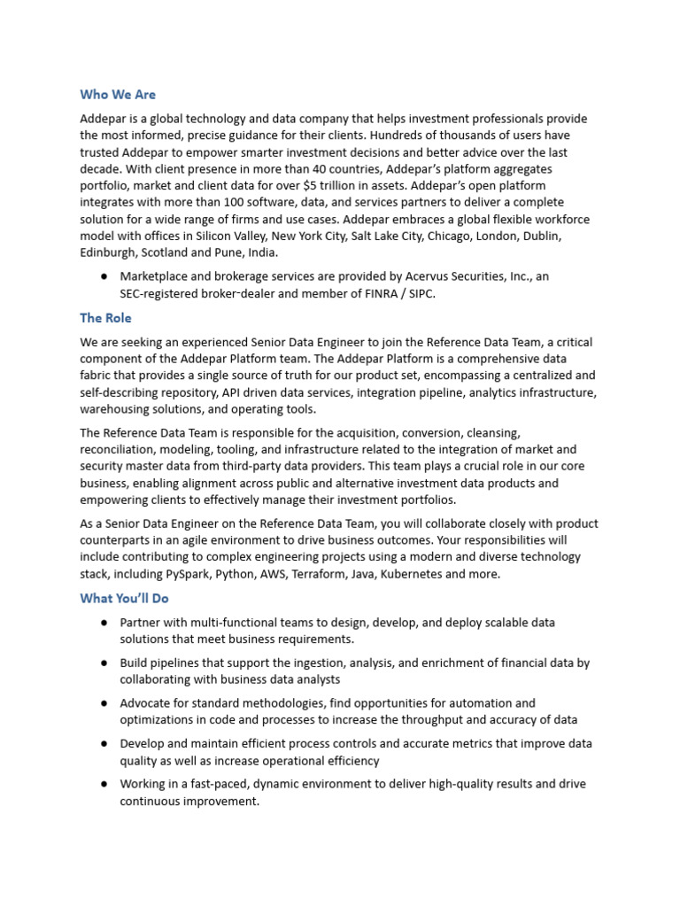 Data Engineer - Reference Data | PDF | Apache Spark | Learning