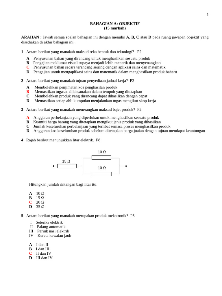 rezab 5 Trial RBT T3 2019 | PDF
