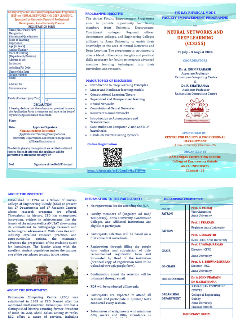 RCC CFD Fep NNDL ccs355 | PDF | Learning | Algorithms