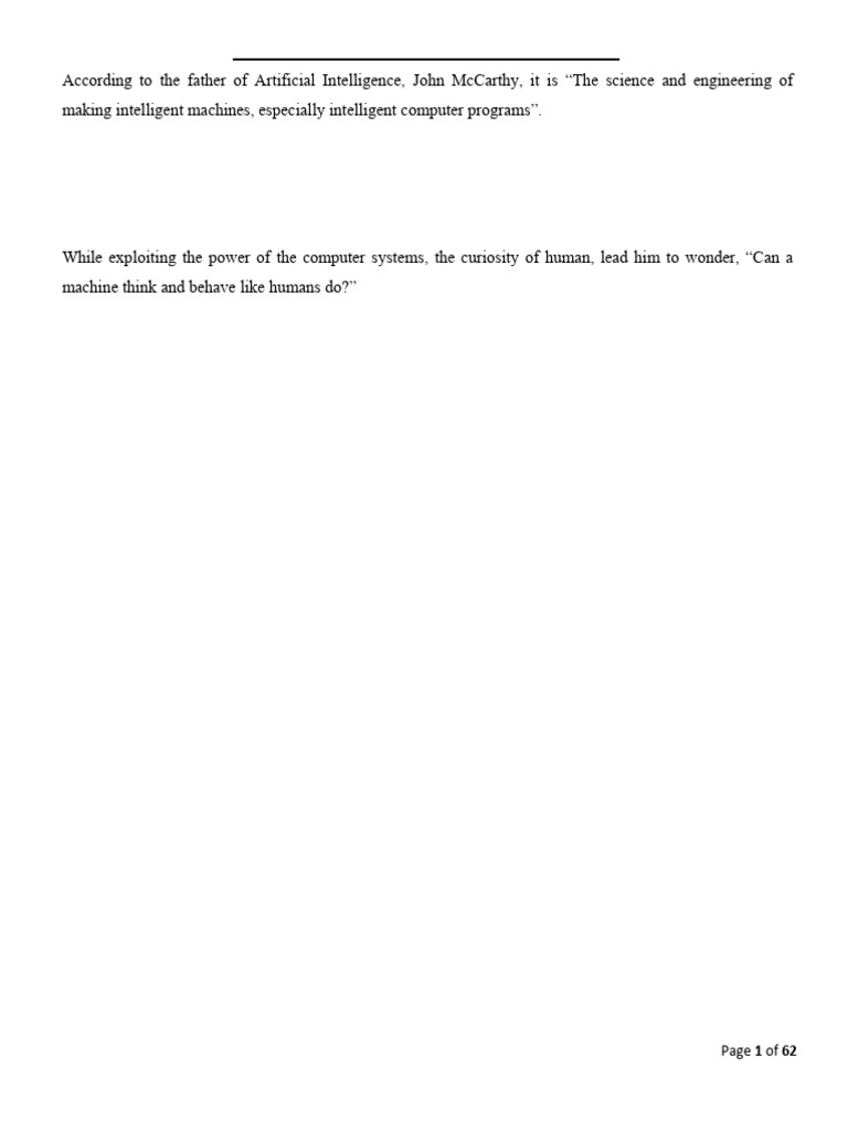 Basic Concepts of Artificial Intelligence | PDF | Artificial ...