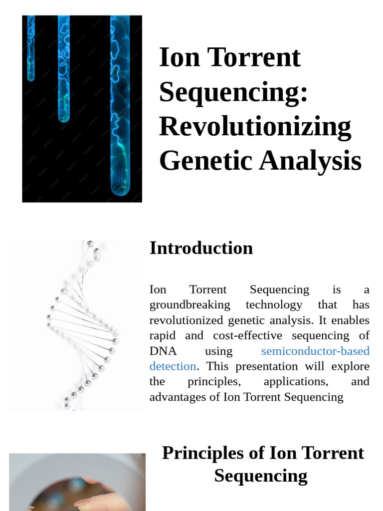 Ion Torrent Sequencing Overview | PDF | Dna Sequencing | Macromolecules