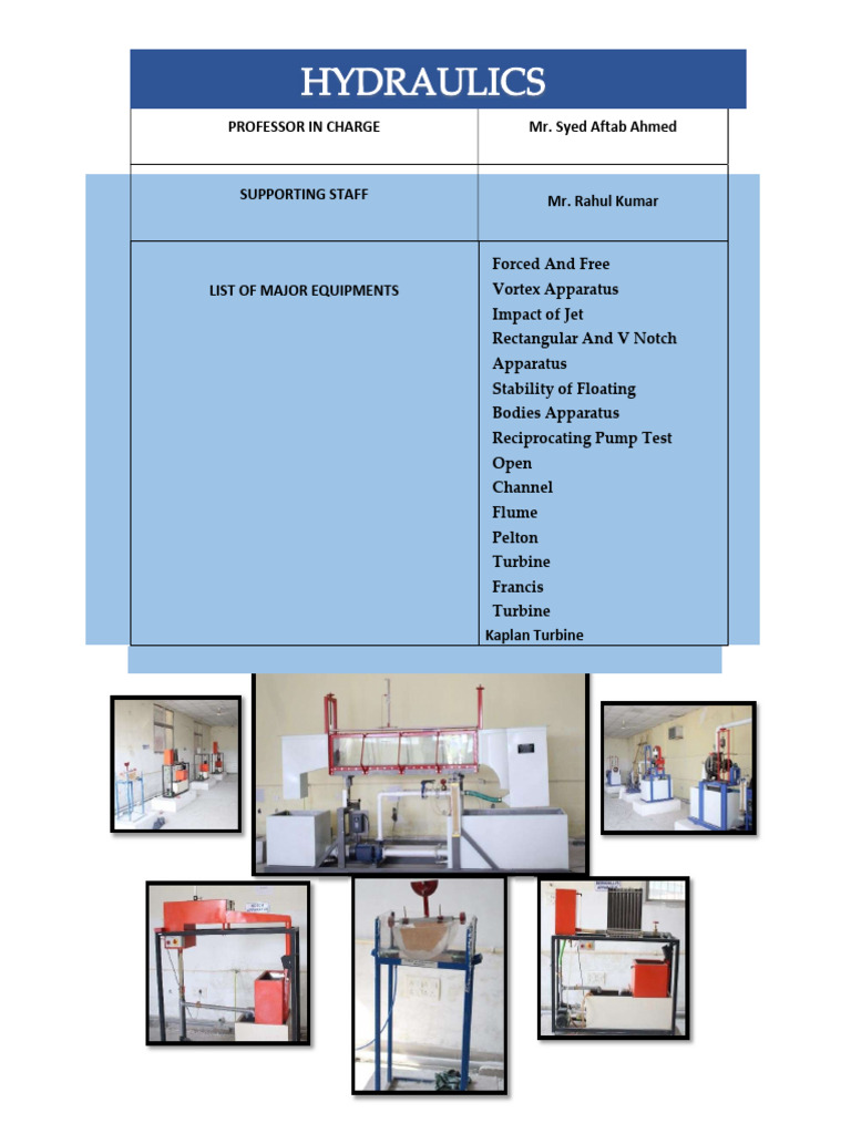 Hydraulics-Lab-facilities | PDF