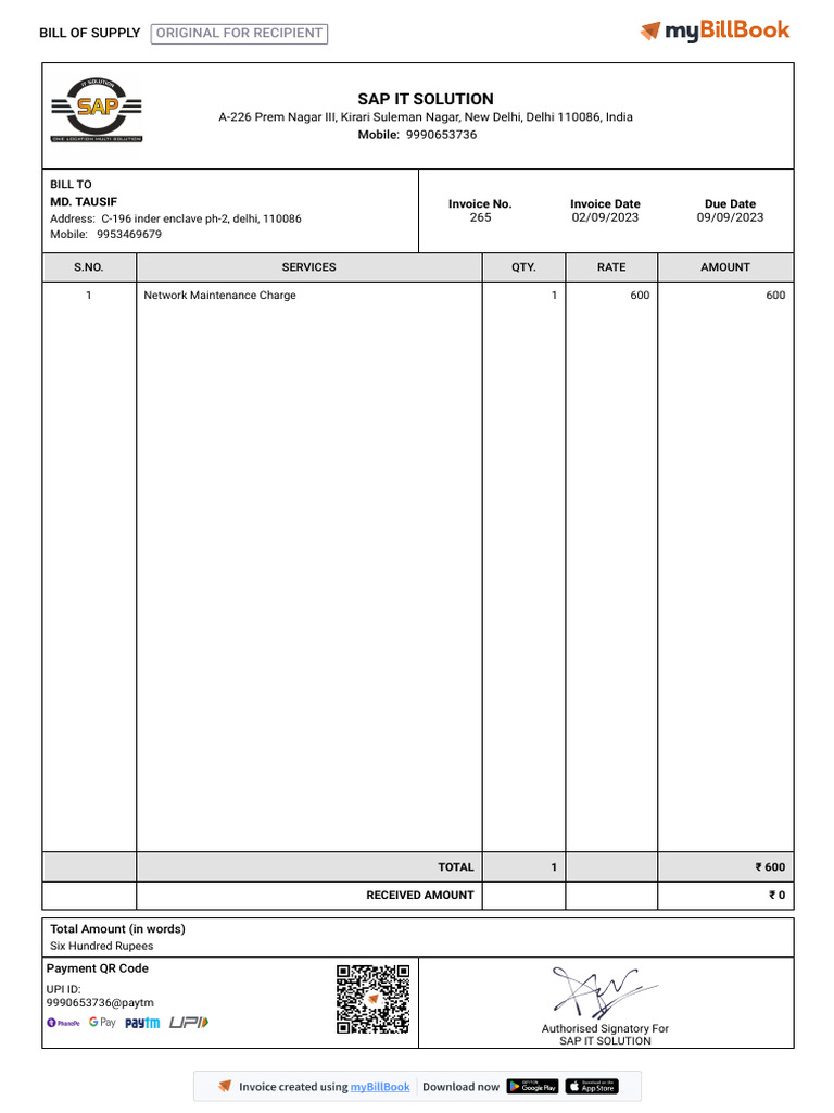 265-sales_invoice-Md Tausif | PDF