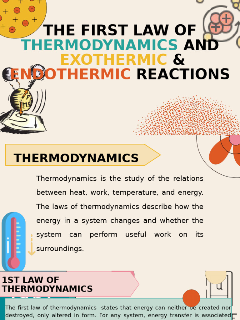 First Law of Thermodynamics | PDF