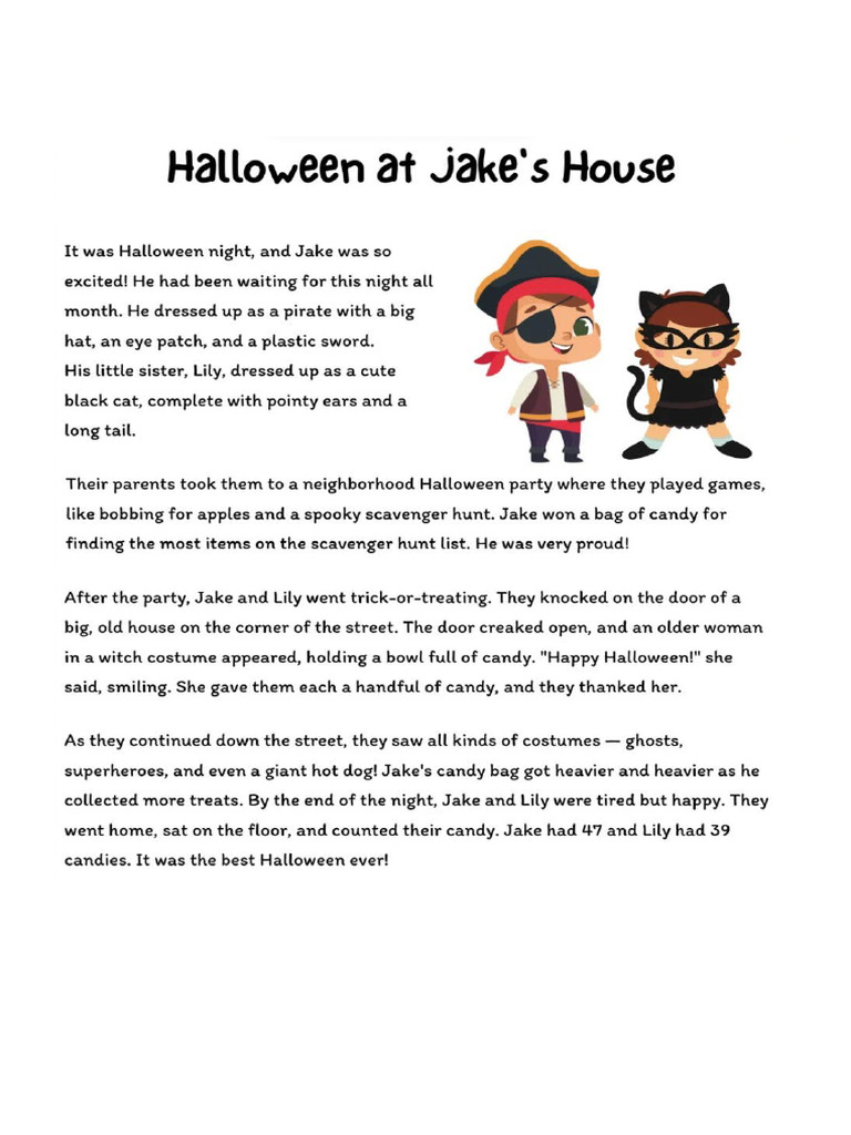 Halloween at Jakes House | PDF