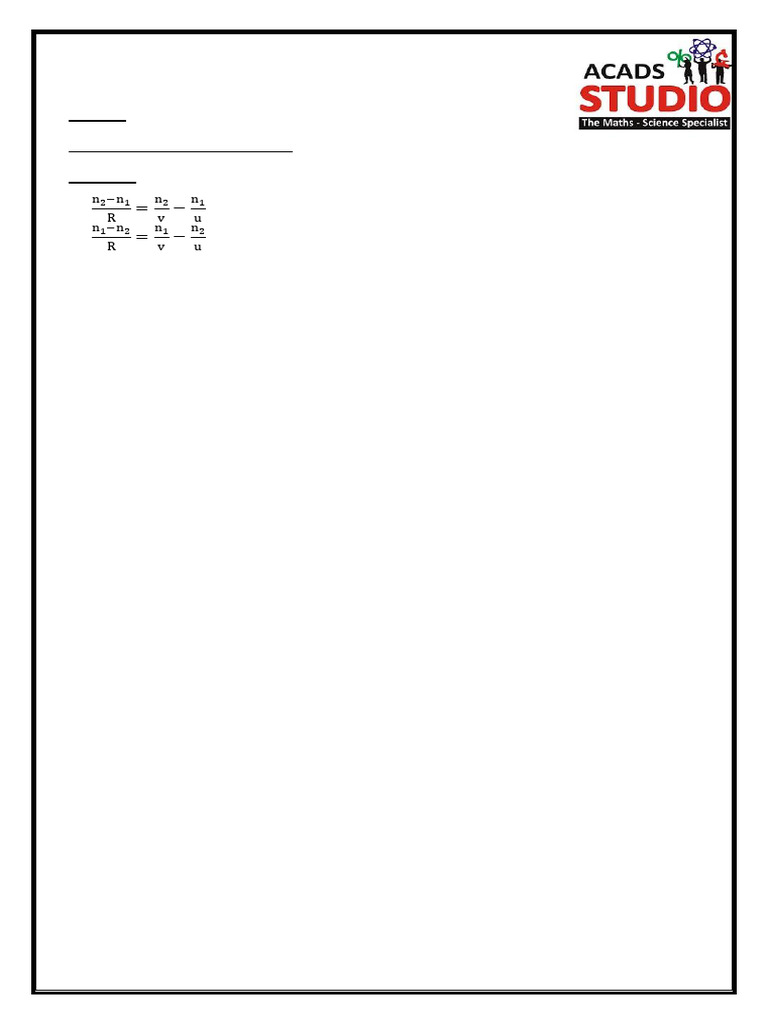 Ray Optics Sheet 3 | PDF