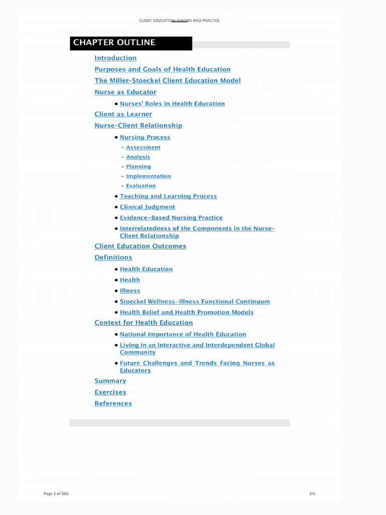 CHAPTER 1 - Health Education-1 | PDF