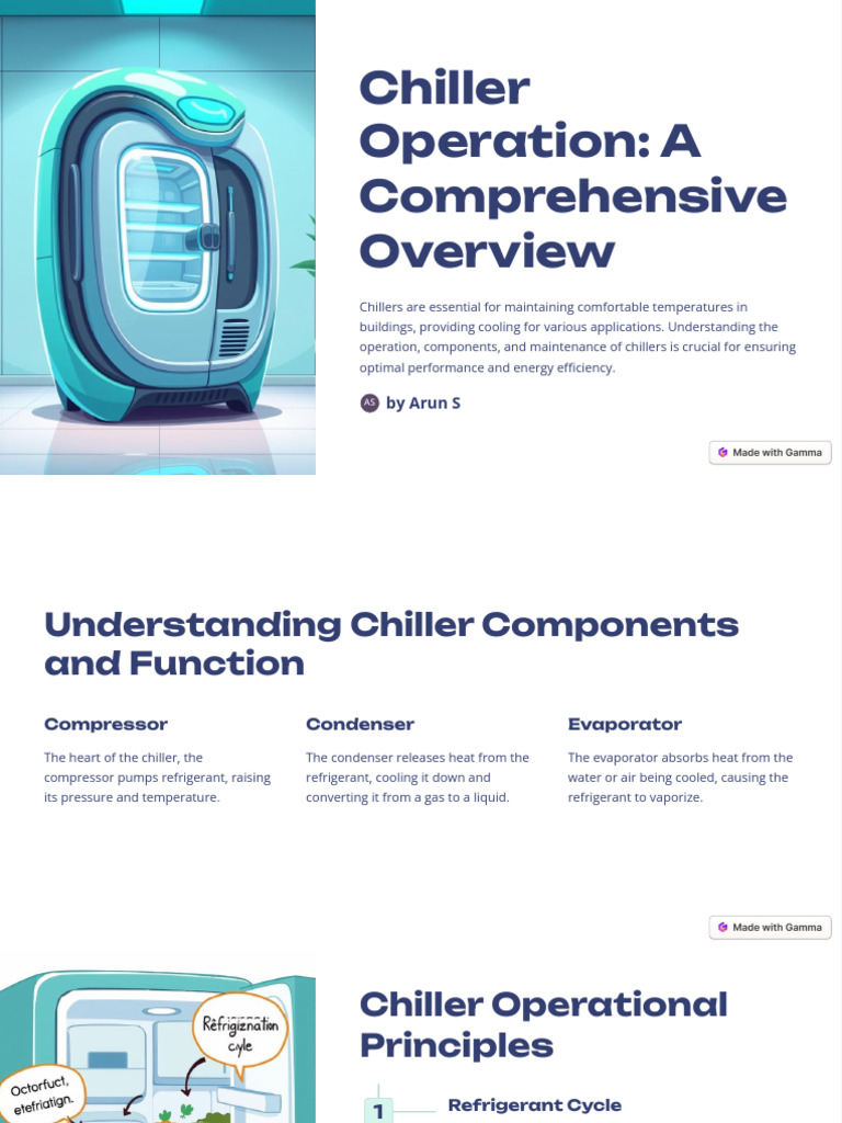 Chiller Operation a Comprehensive Overview | PDF | Chemical Engineering ...