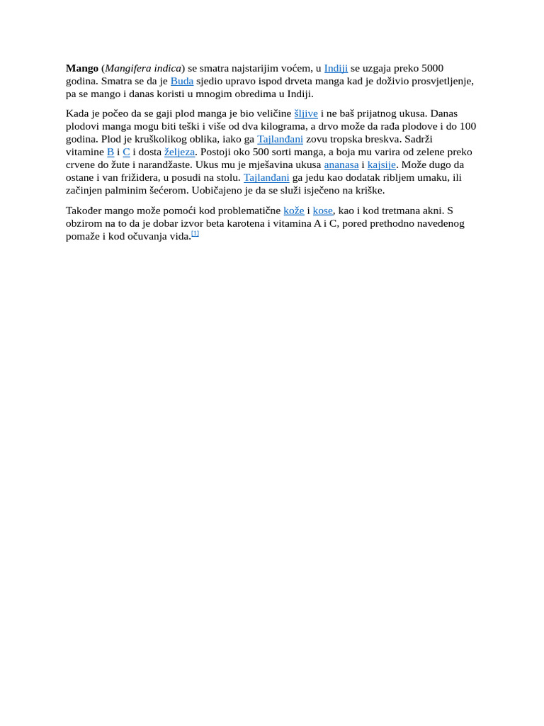 Mango | PDF