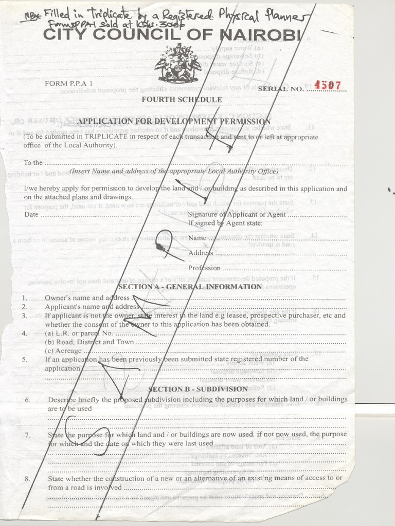 Application Od Development Permision Sample 1 | PDF