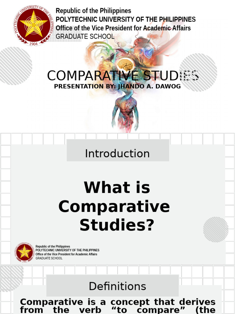 Comparative Studies by JHANDO A DAWOG | PDF | Mental Health | Methodology