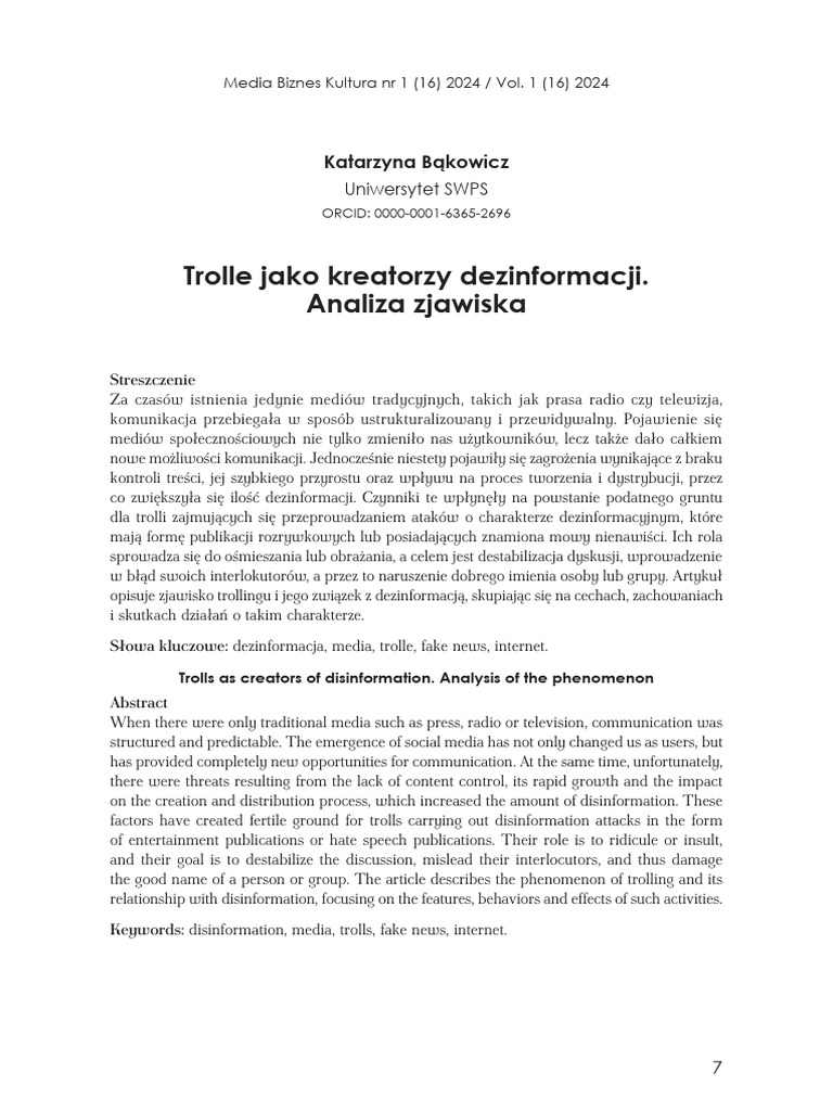 Bakowicz MBK 16 2024 | PDF