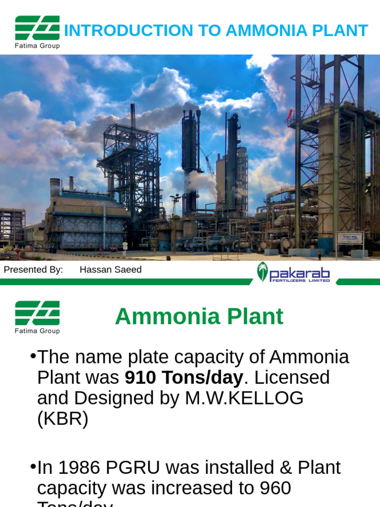 Ammonia Plant Operations Guide | PDF | Ammonia | Carbon Dioxide