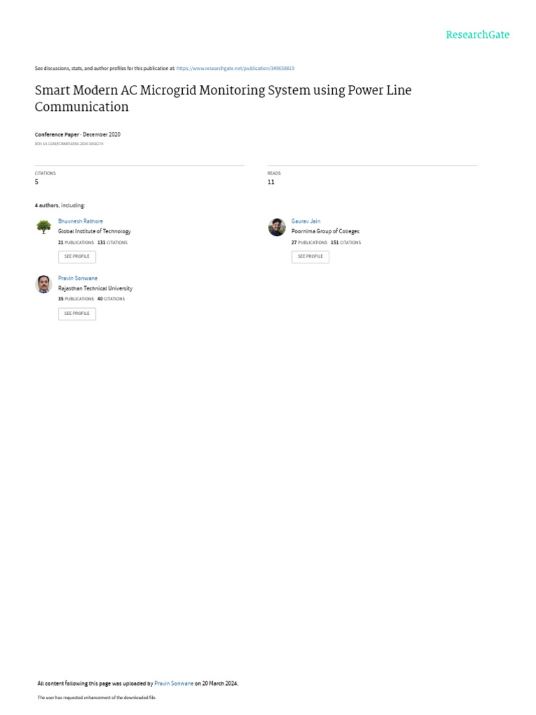 4 Джерело Smart Modern Ac Microgrid Monitoring System Using Power Line Communication Pdf