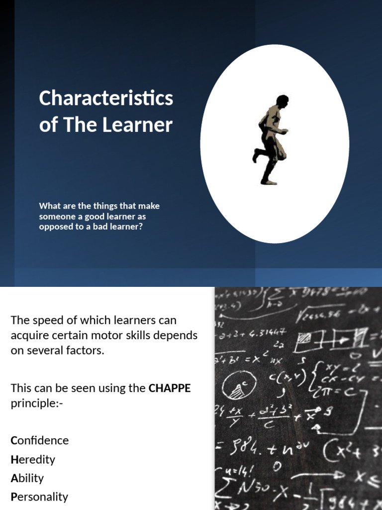 Characteristics of the Learner (1) | PDF | Learning | Skill