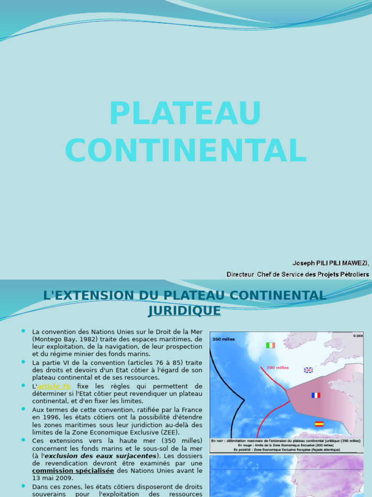 5.présentation Plateau Continental | PDF | Sciences de la terre