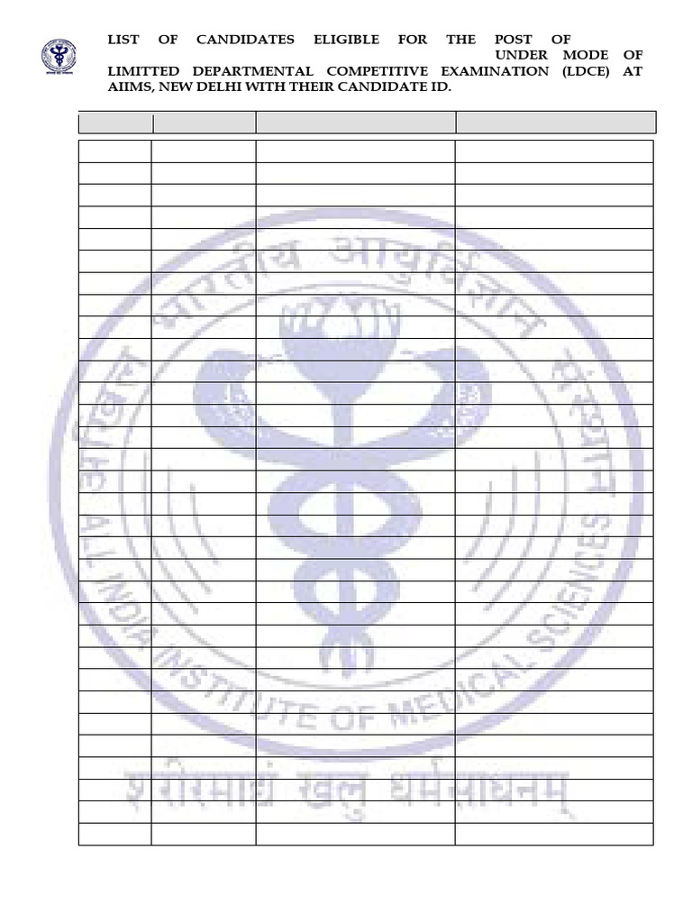 Eligible Candidates for Senior Assistant | PDF