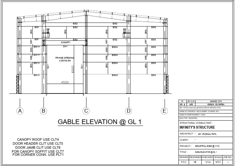 Industrial Shed Structural Plan | PDF | Architectural Design | Architecture
