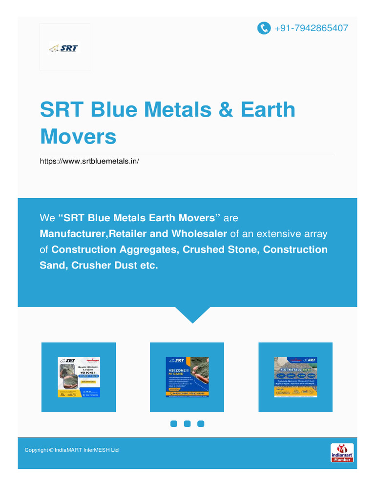 SRT Blue Metals Earth Movers | PDF | Construction Aggregate | Building ...