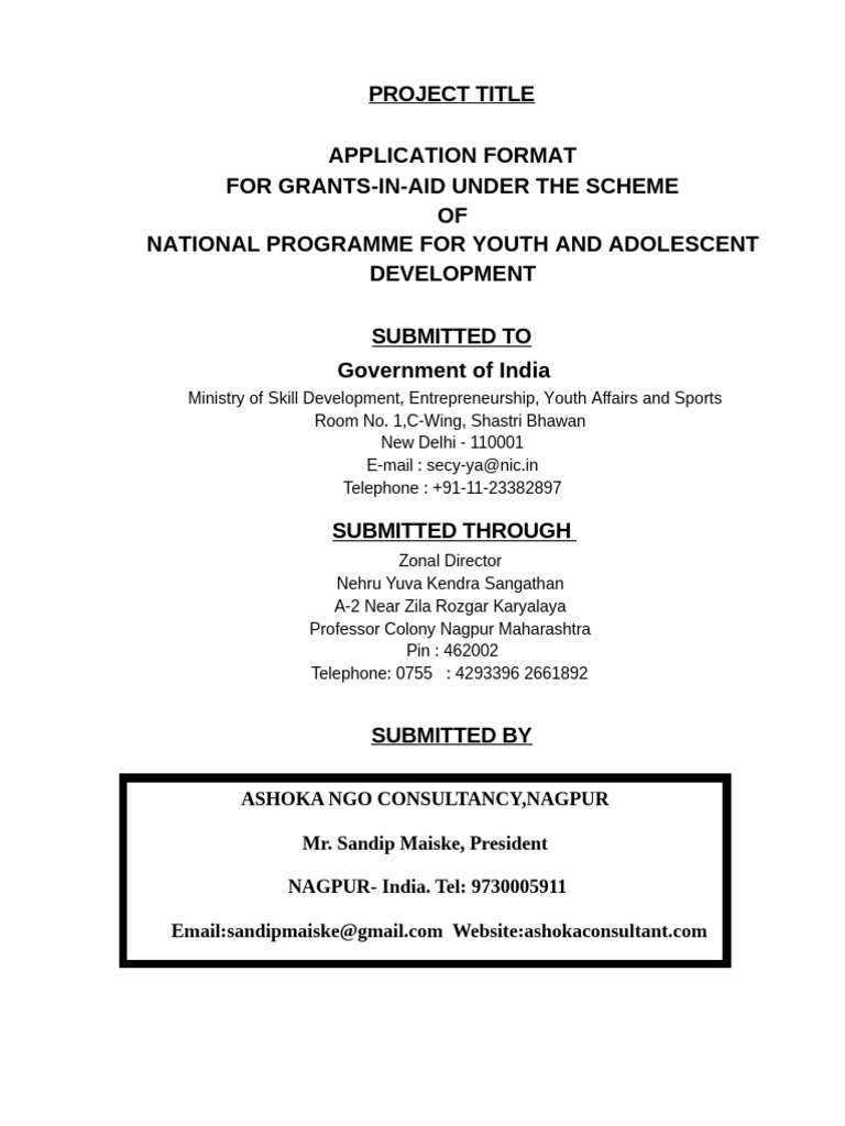 National Programme For Youth and Adolescent Development | PDF ...